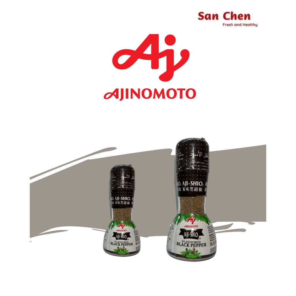 Ajinomoto Aji-Shio Black Pepper/Lada Hitam Bottle 45g 80g | Shopee Malaysia
