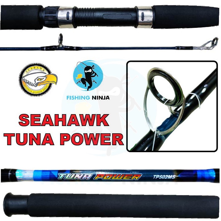NINJA - SEAHAWK Tuna Power Fishing Rod Seahawk Spinning Rod Joran ...
