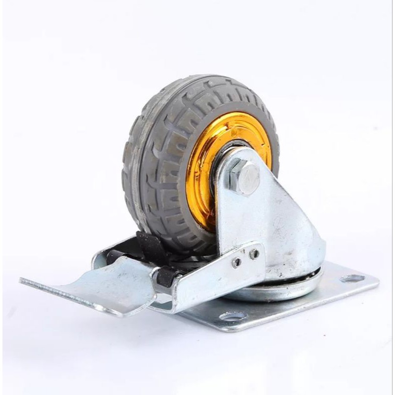 3inch Solid Rubber Swivel Caster Wheels with 360 Degrees Ball Bearing ...