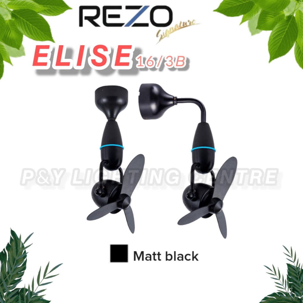 REZO Elise 3B/16" DC Remote Ceiling & Wall Fan | Shopee Malaysia