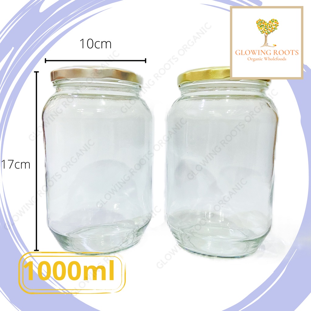 Round Glass Jar Air Tight Mini Bottle Storage Container Event Door Gift ...