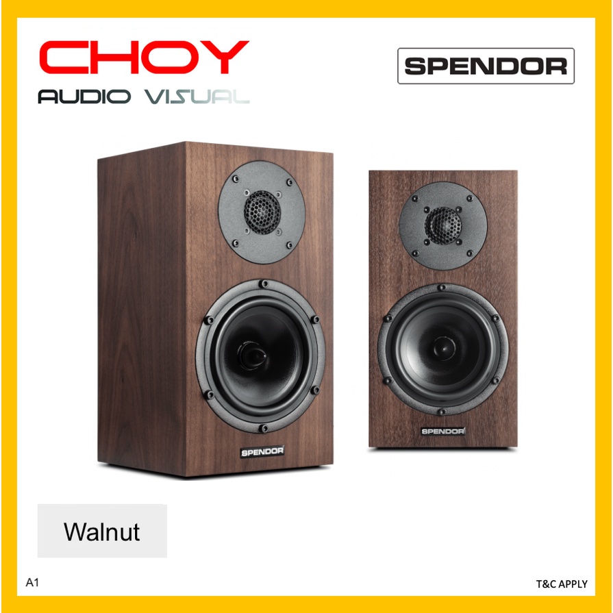 Spendor A1 Bookshelf Speakers - Pair (Walnut) | Shopee Malaysia