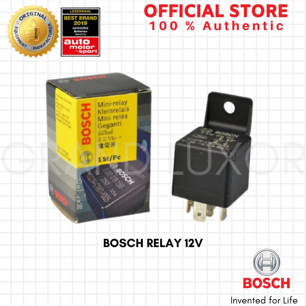 Bosch Auto Mini Relay 12V 30A 5-Pin | Shopee Malaysia