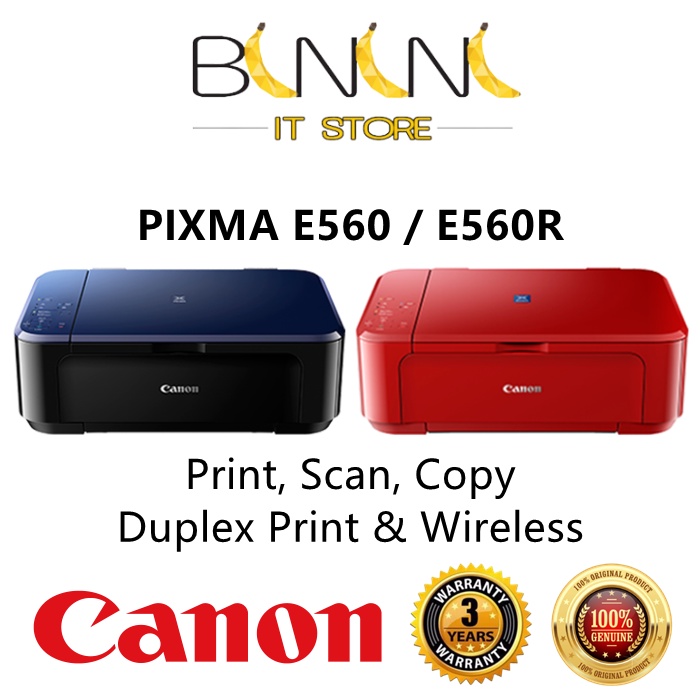 Canon PIXMA E560 / E560R Advanced Wireless All-In-One with Auto Duplex Printing for Low-Cost ...