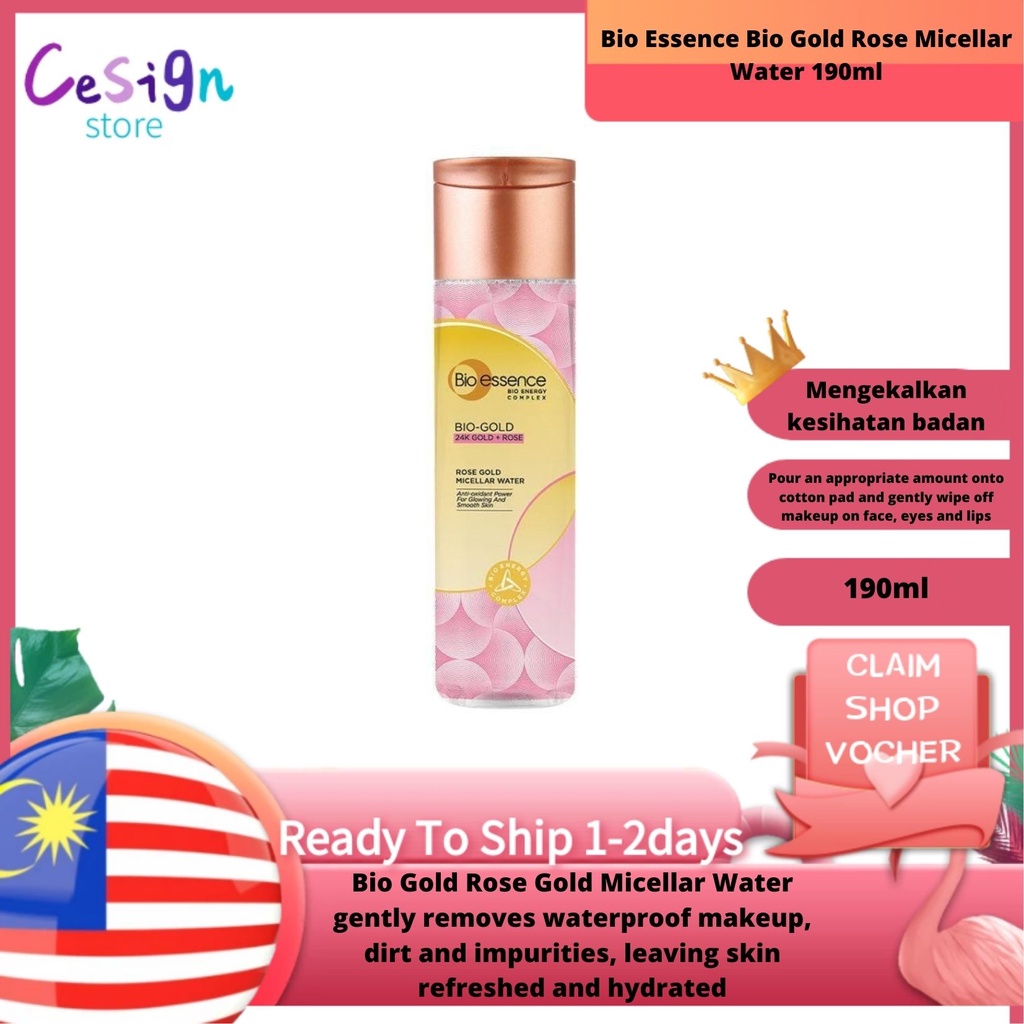 Bio Essence Bio Gold Rose Micellar Water 190ml | Shopee Malaysia