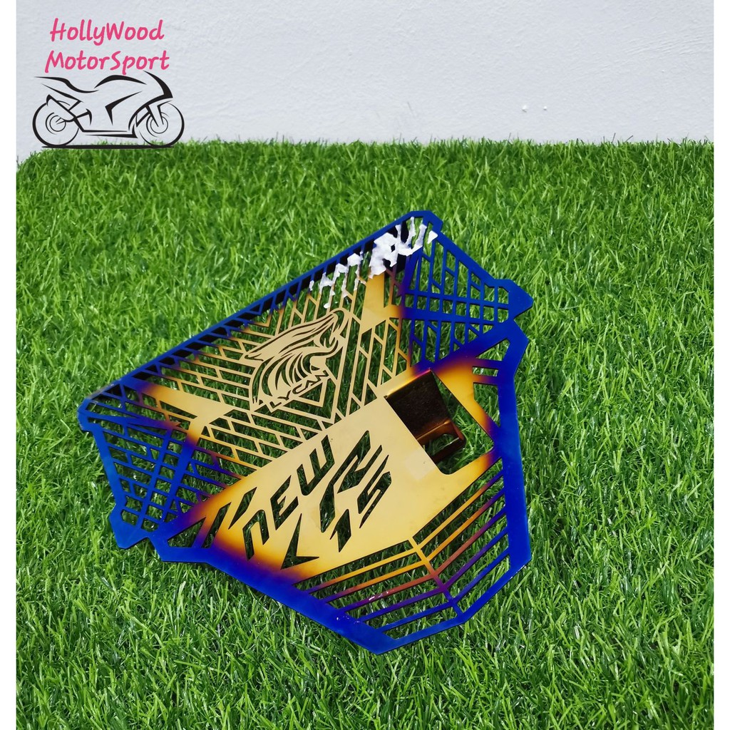 R15 RADIATOR COVER STAINLESS STEEL "TITANIUM" GUARD RADIATOR COOLANT ...