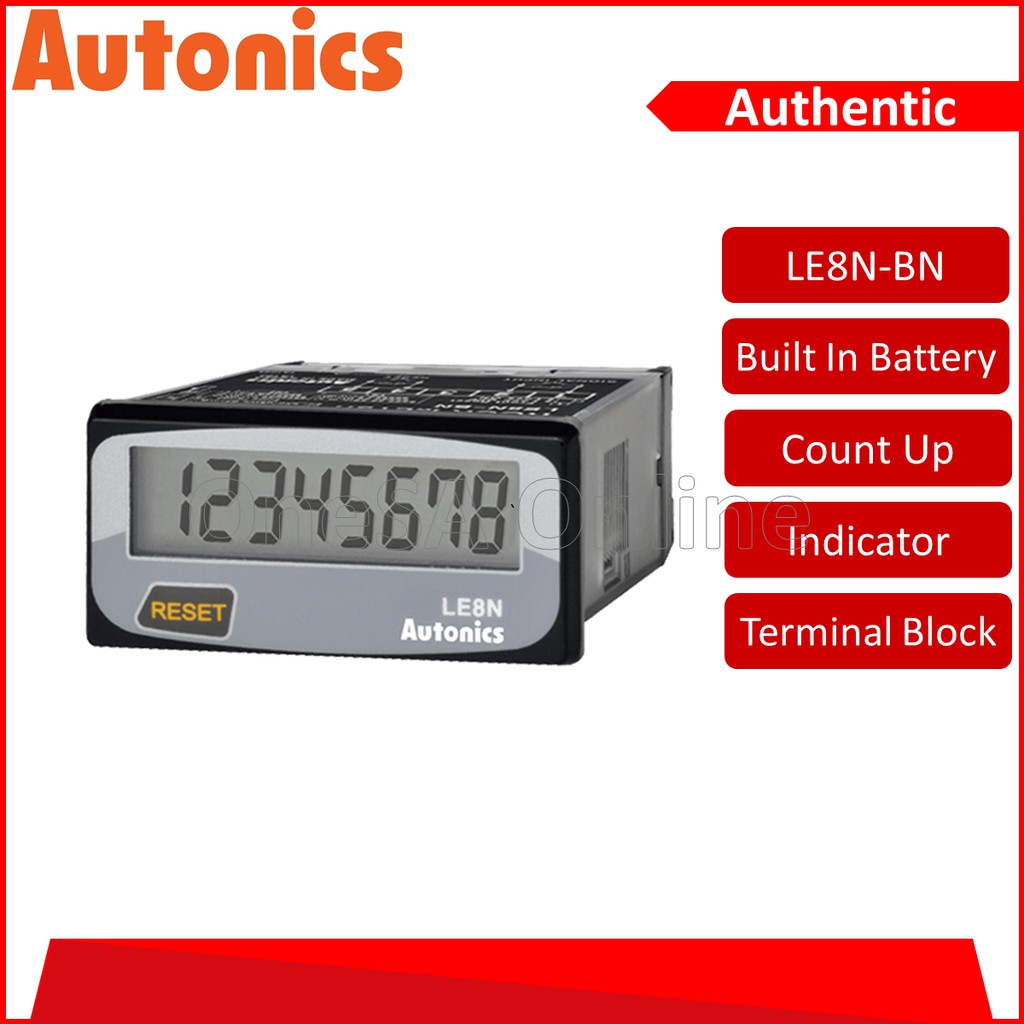 Autonics Timer 8 Digit No Voltage Npn Le8n Bn Shopee Malaysia