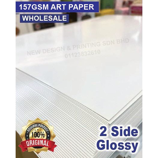 [Ready Stock] Premium 128gsm / 157gsm 2side Art Paper Glossy A3+ (315mm ...