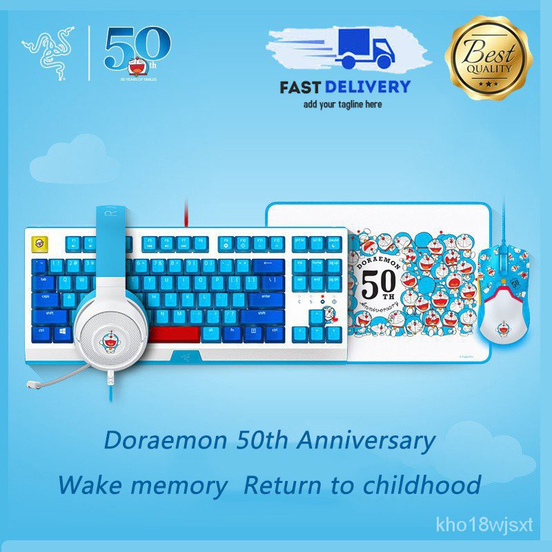 Spot Goods Available Razer Doraemon 50th Anniversary Limited Game ...