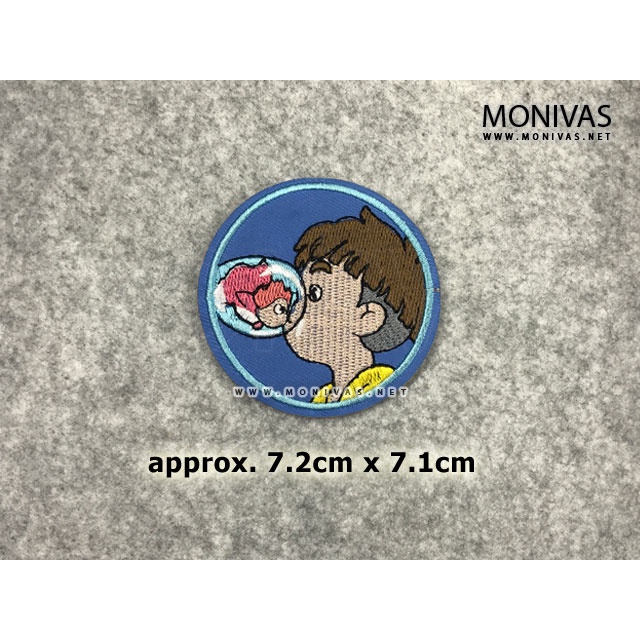 Ponyo Sosuke Kiss Iron On Patch DIY Studio Ghibli Applique | Shopee ...