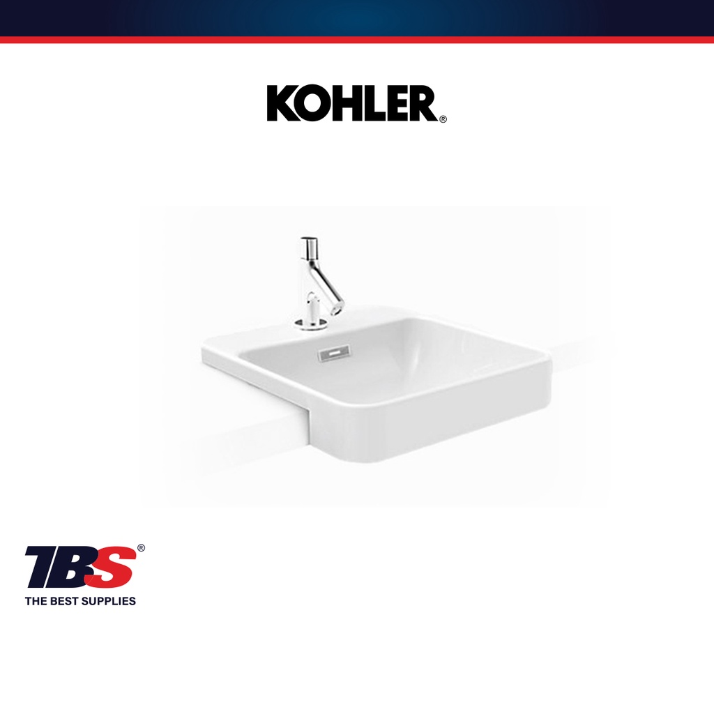KOHLER Forefront 18" Square Semi-Recessed Lavatory K-98930X-1-0 (TBS ...