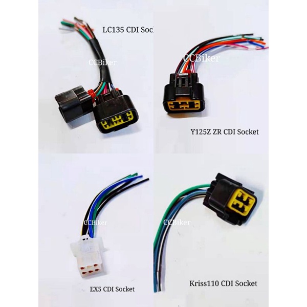 CDI unit Socket Y125 Y125Z Y125ZR EX5 Dream Kriss100 Kriss110 Kriss1 ...