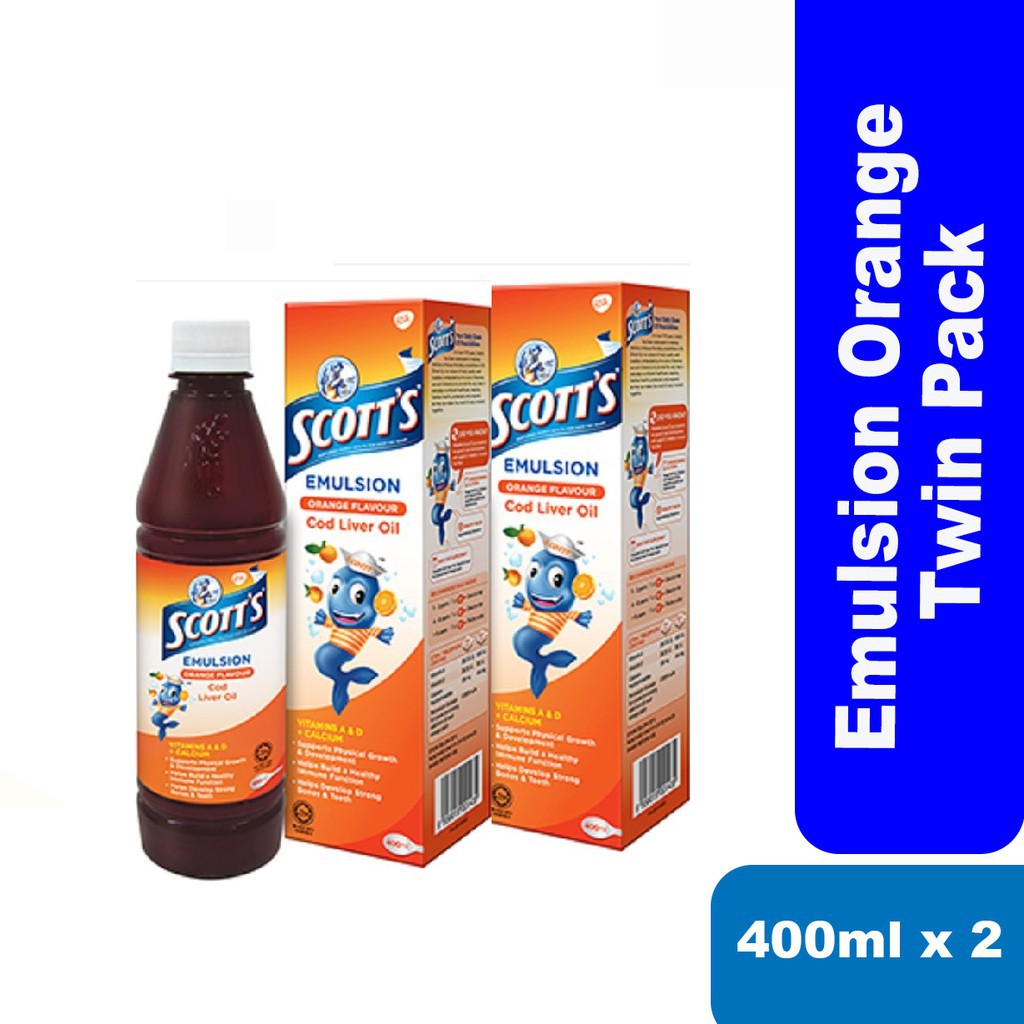 Scott's Emulsion Original / Orange (200ml / 400ml) | Shopee Malaysia