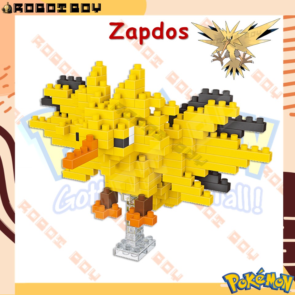 🔥Ready Stock🔥Pokemon Diamond Nano Block Building Block Toy Groudon Lugia Ho-Oh Cyndaquil Moltres ...