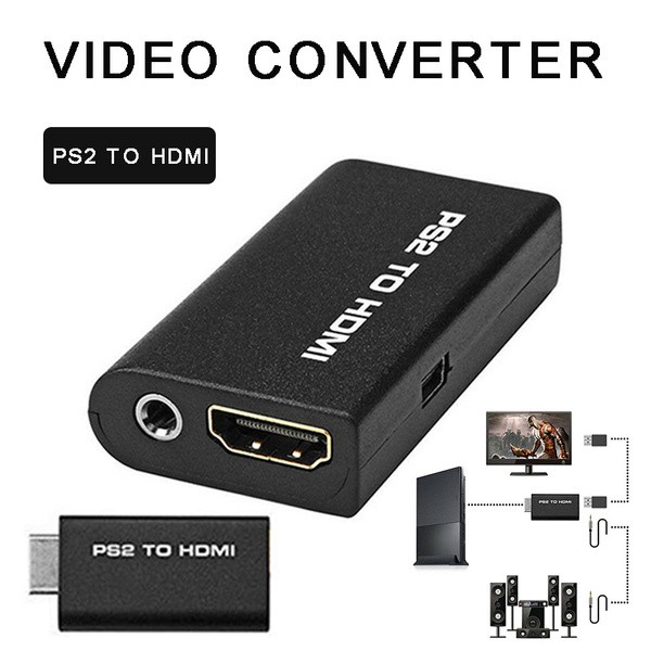 🇲🇾 PS2 to HDMI CONVERTER PlayStation 2 VGA Convert HD Audio Video ...