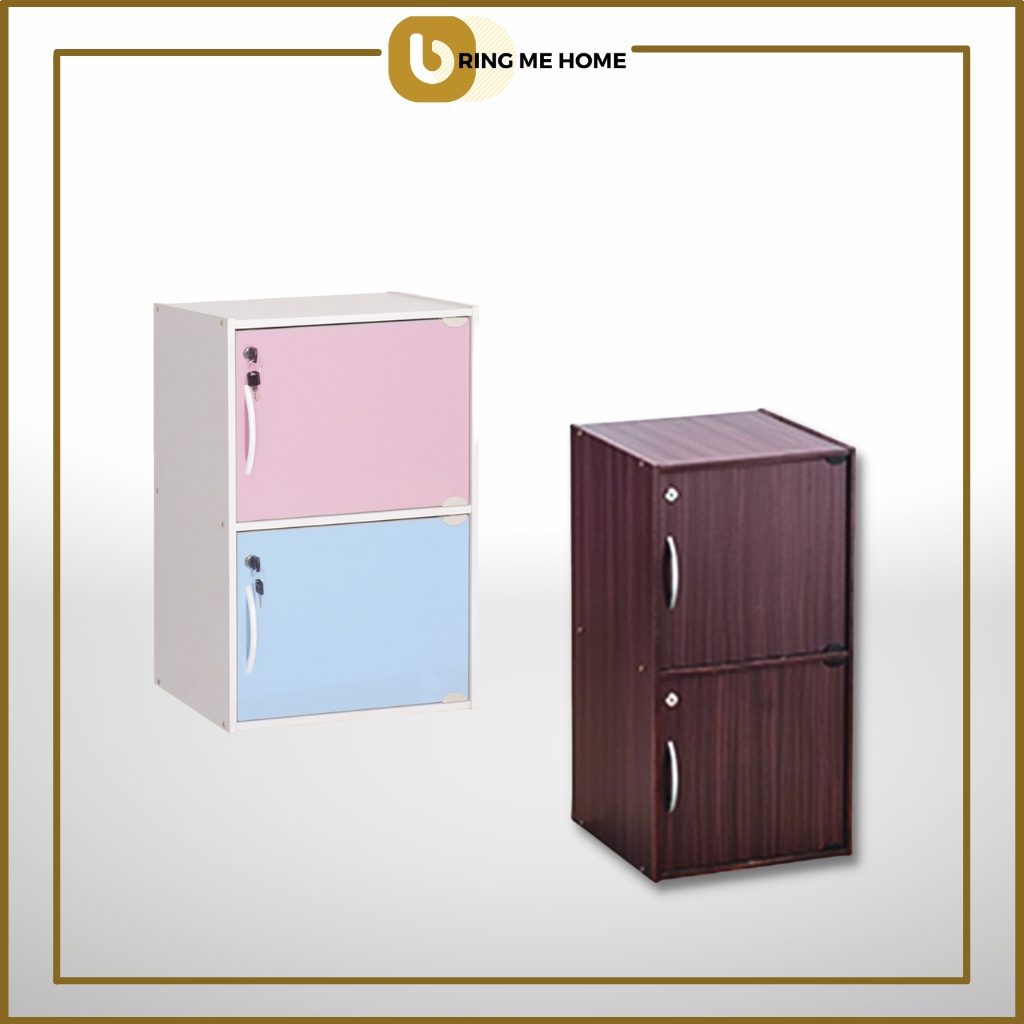 CONY 2 Door Cabinet With Lock Office Cabinet Locker Cabinet Bookcase ...