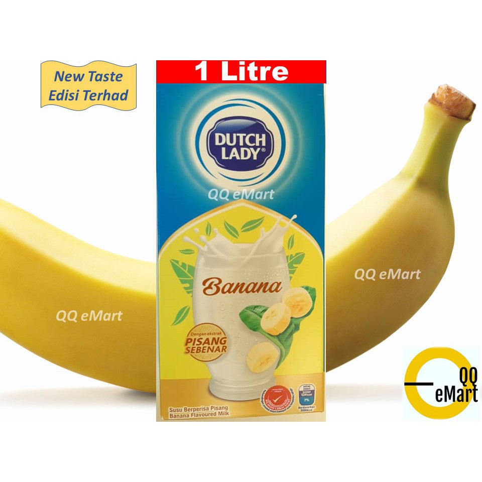 🔥(PROMOTION) Dutch Lady Milk UHT 1L Banana (Susu Pisang) | Shopee Malaysia