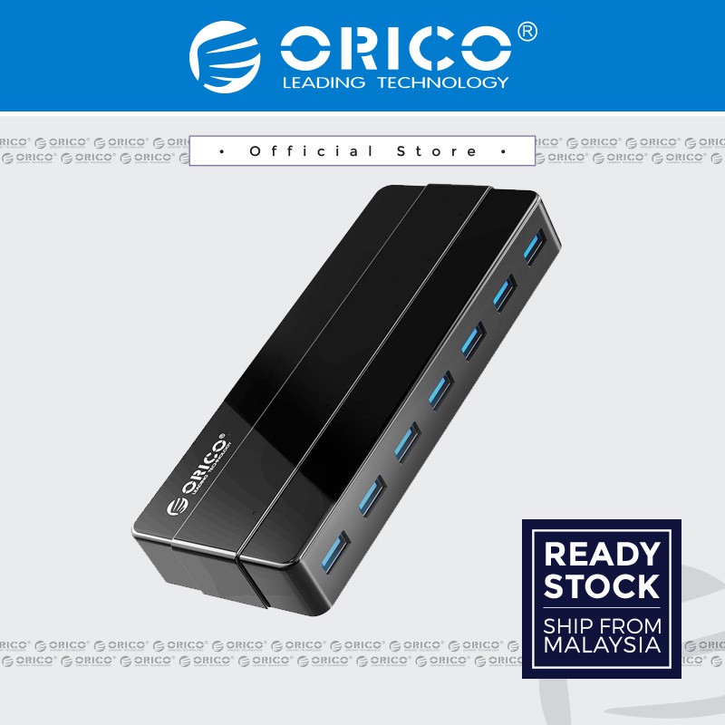 ORICO H7928 7 Port USB3.0 Desktop Hub with Power Adapter | Shopee Malaysia