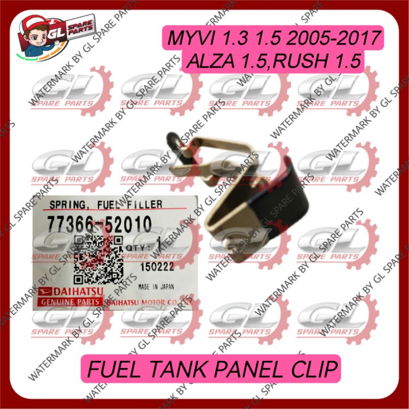FUEL PANEL CLIP SPRING ORIGINAL PERODUA MYVI 1.3 1.5 2005-2017 ALZA 1.5 ...