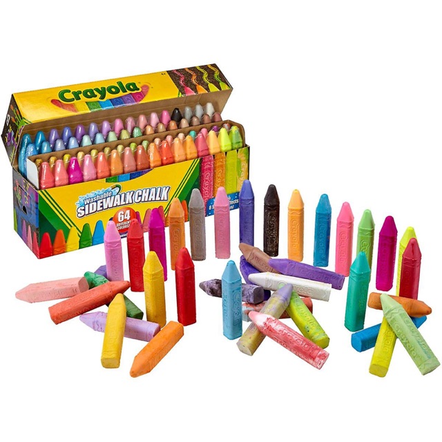 Crayola 64 pcs sidewalk chalk | Shopee Malaysia