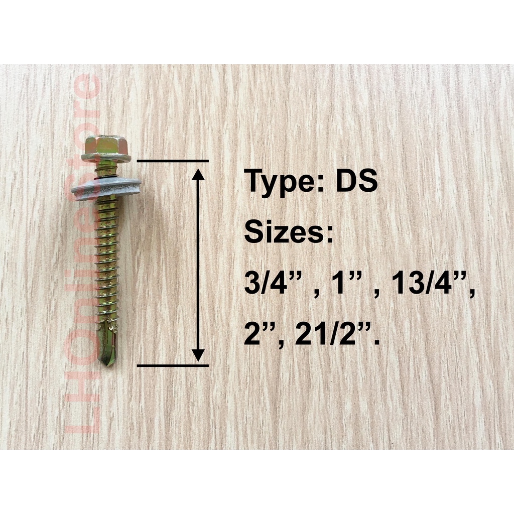 (Box) (8mm) Hex Head Self-Drilling Screws/ Awning Screws/ Roofing ...