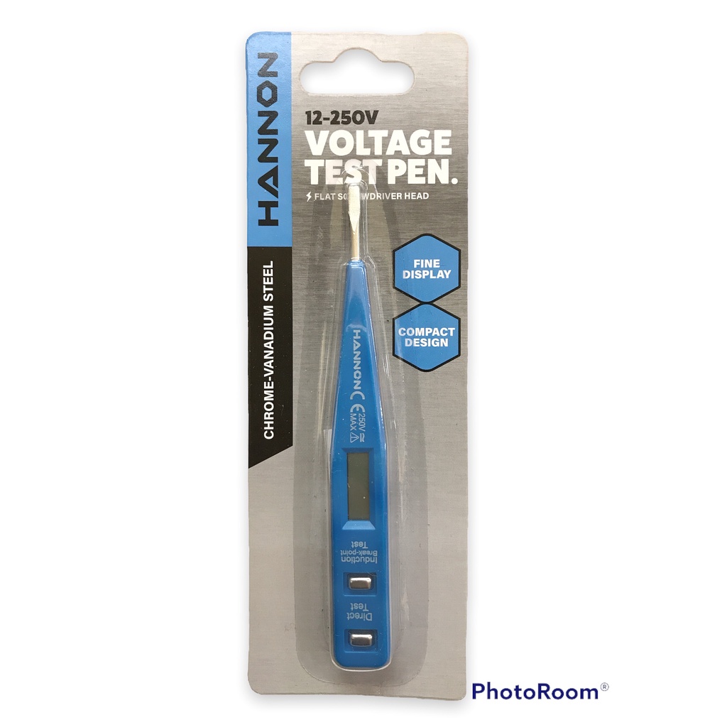 HANNON VOLTAGE TEST PEN 12-250V Uji Meter Digital elektrik Pen [SJ MALL ...