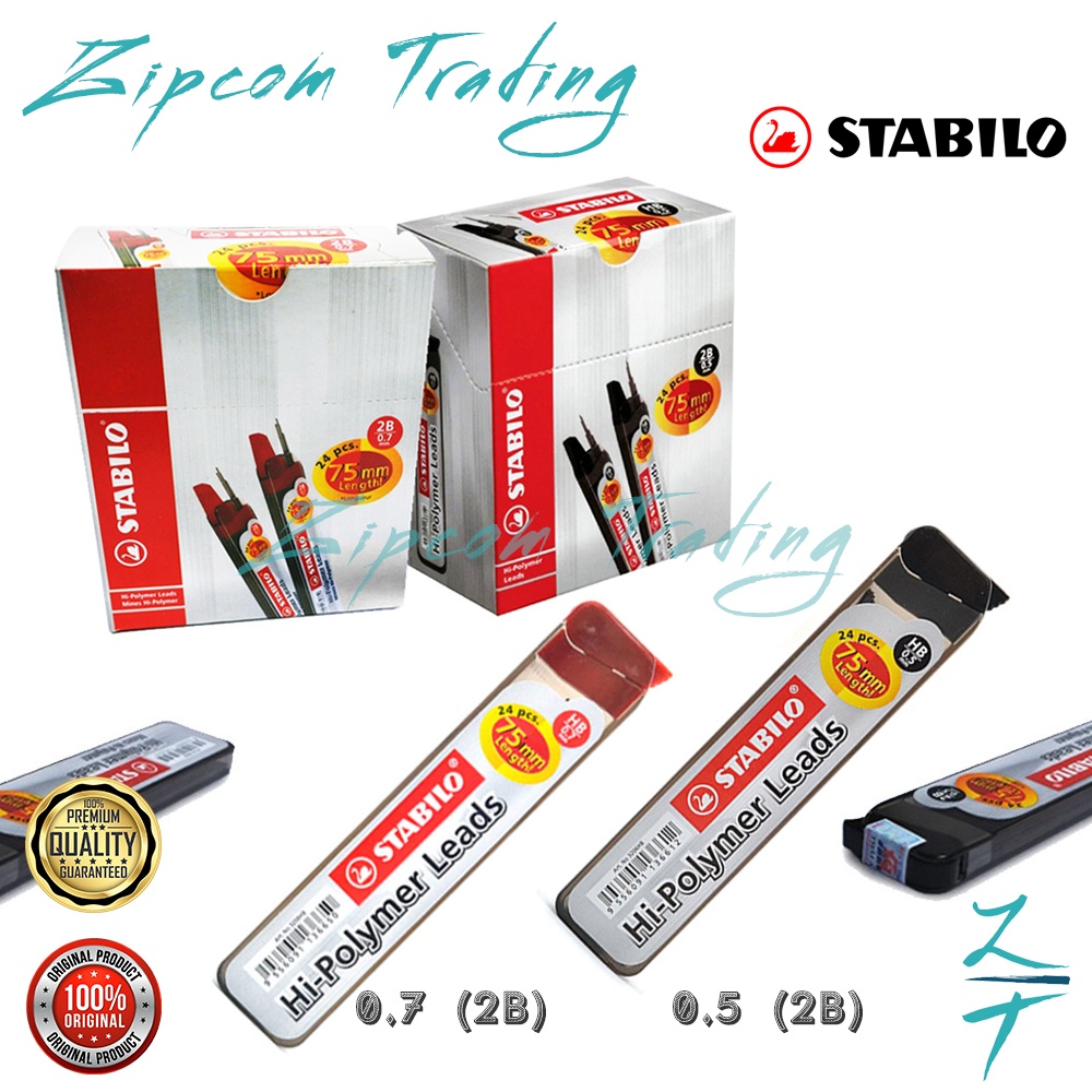STABILO Hi-Polymer Pencil Leads (0.5mm/2B) | Shopee Malaysia