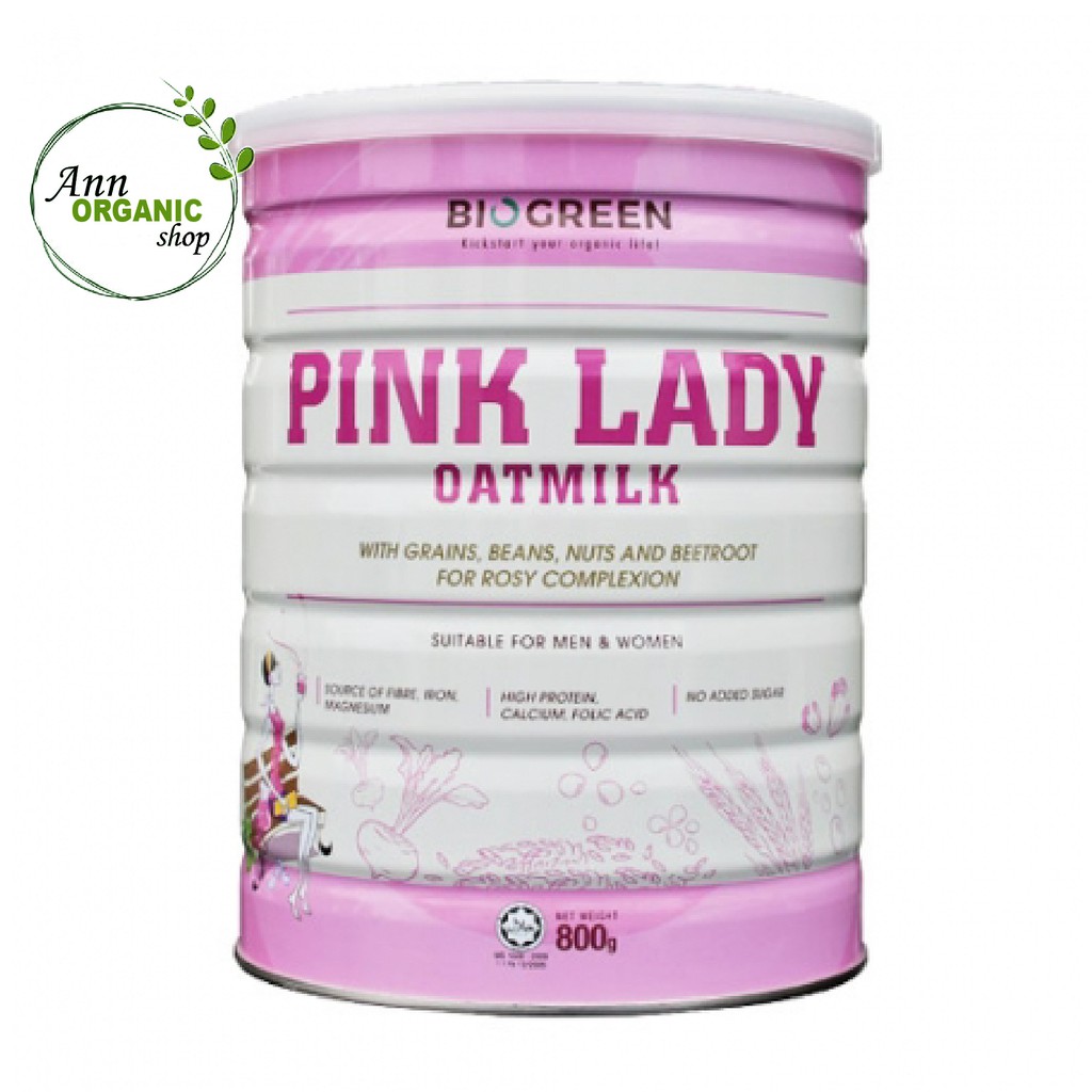 Biogreen Pink Lady Oatmilk 800g (HALAL) | Shopee Malaysia