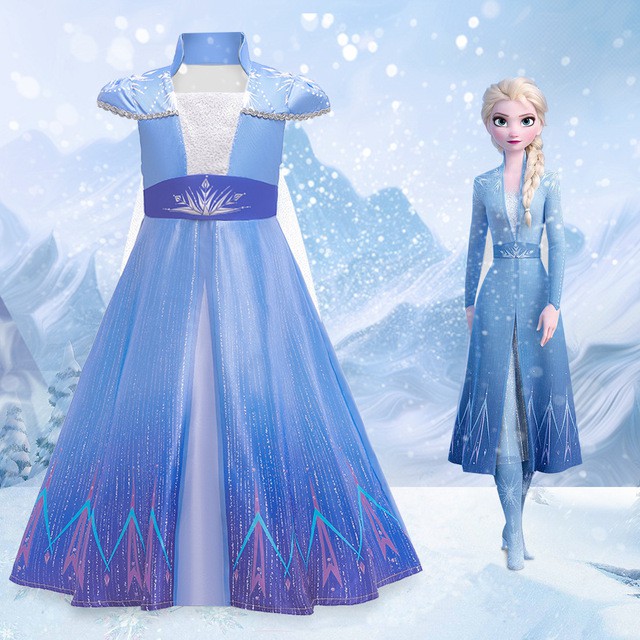 Frozen 2 Cos Suit Adult Elsa Ice Princess Dress Aisha Dress Princess ...