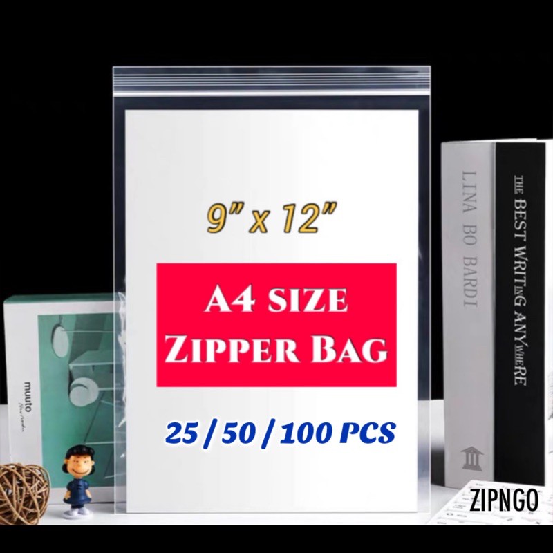 9" x 12" inch Zipper Bag / ZipLock Bag / Plastic Bag | Shopee Malaysia