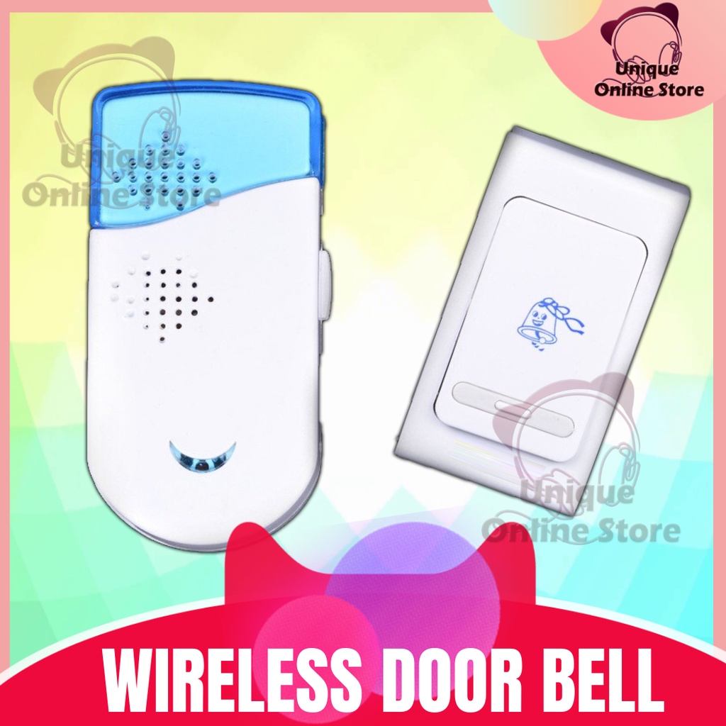 Waterproof Wireless Door Bell Pintu Loceng Rumah Pintu Wireless Lonceng ...