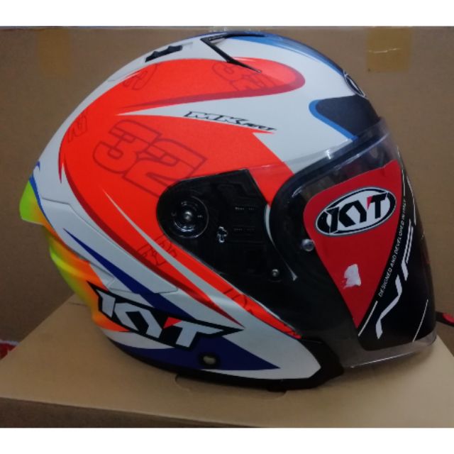 KYT NFJ ISAAC VINALES ORIGINAL HELMET SAIZ M, L, XL, XXL | Shopee Malaysia