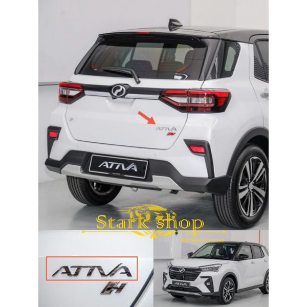 ORIGINAL PERODUA ATIVA REAR BONNET EMBLEM " ATIVA" LOGO MARK | Shopee ...