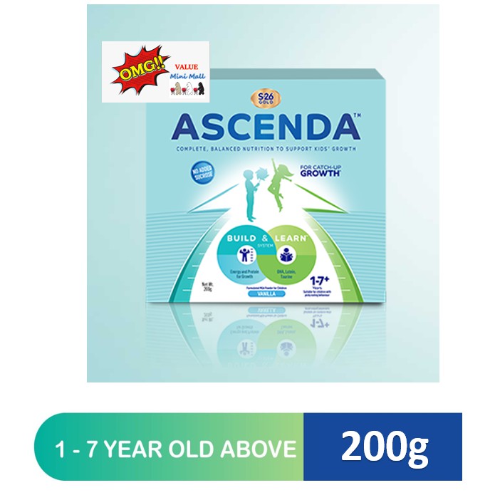 ASCENDA 200g Milk Formula (No Sucrose Added) for Kid's Growth [Exp:Feb ...