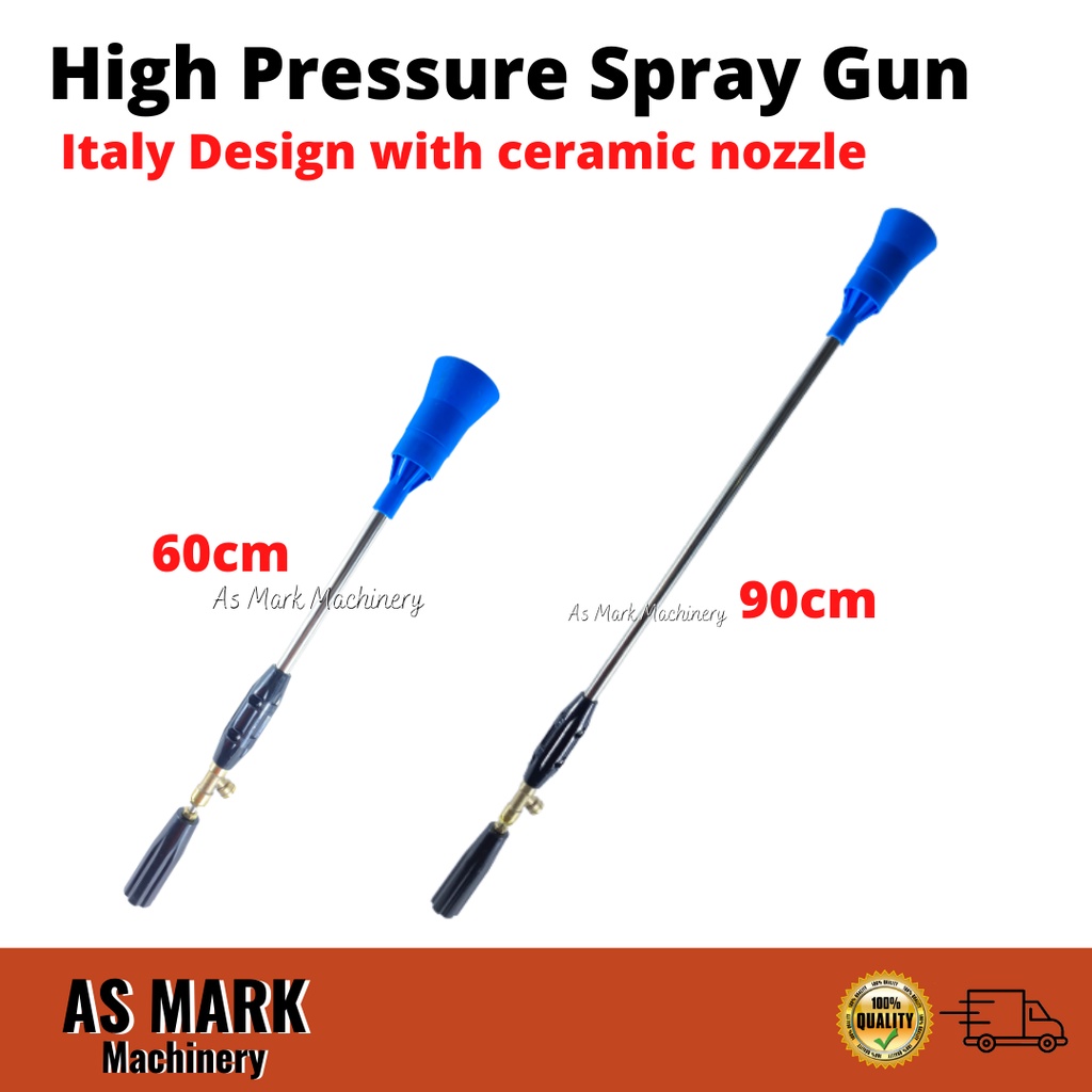 Italy Agricultural High-Pressure Long Spray Gun with Ceramic Nozzle ...
