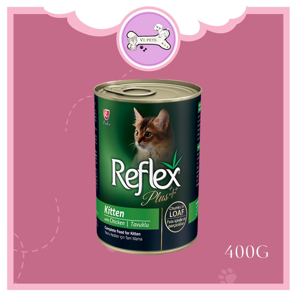 Reflex Plus Cat Can Wet Food 400G - (Kitten / Chicken / Salmon / Turkey ...