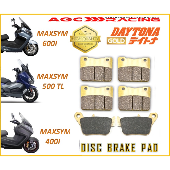 SYM DISC BRAKE PADS MAXSYM 400I 500TL 600I GOLD QUALITY | Shopee Malaysia