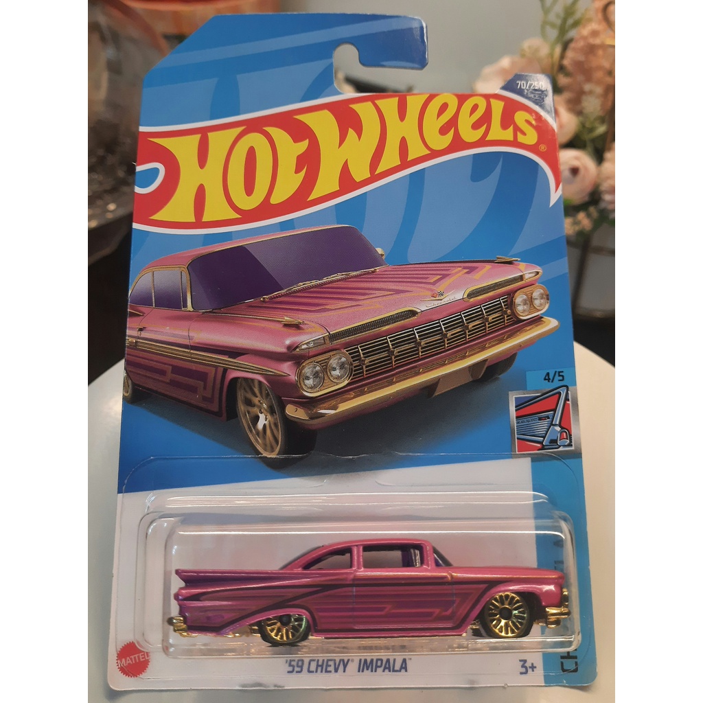 HOT WHEELS - '59 CHEVY IMPALA (2022, PEARL PINK) | Shopee Malaysia