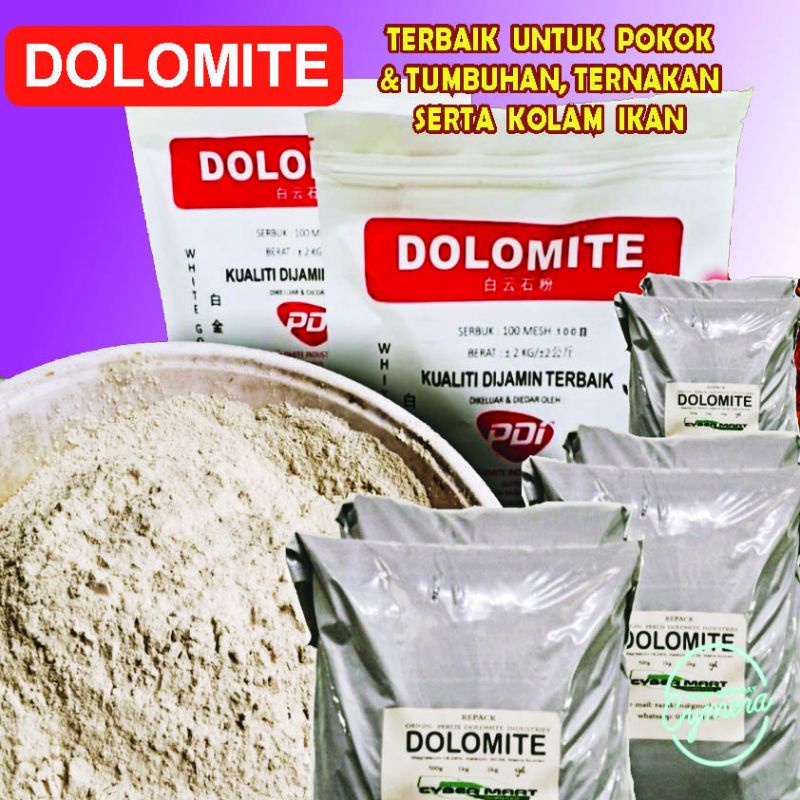 #2KG#DOLOMITE (PERLIS DOLOMITE INDUSTRY)#: 2kg (Baja penyubur tumbuhan ...