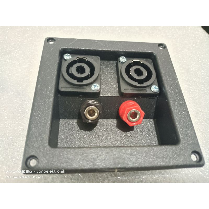 TERMINAL BOX SPEAKER BINDING & 2 SPIKON SOCKETS (2 IN 1 TERMINAL ...