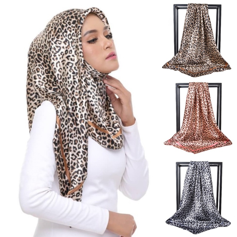 Bawal Satin Print Tudung Square Fashion Muslimah Hijab High Quality ...