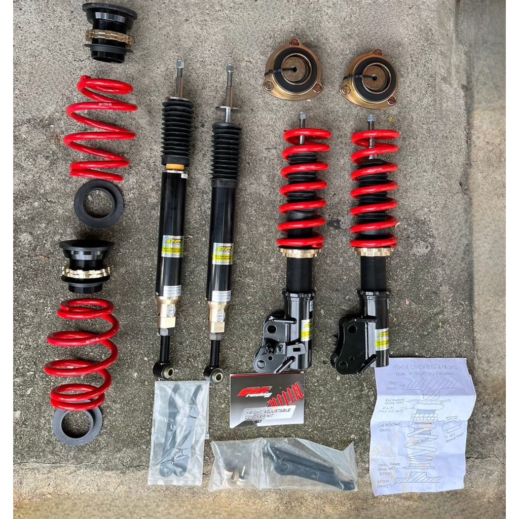 AR Racing High Low Soft Hard 32 steps Bodyshift Adjustable Suspension ...