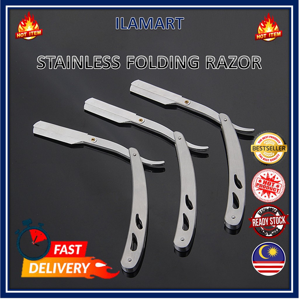 Folding Stainless Steel Razor Shaving/Barber Edge Razors Folding ...