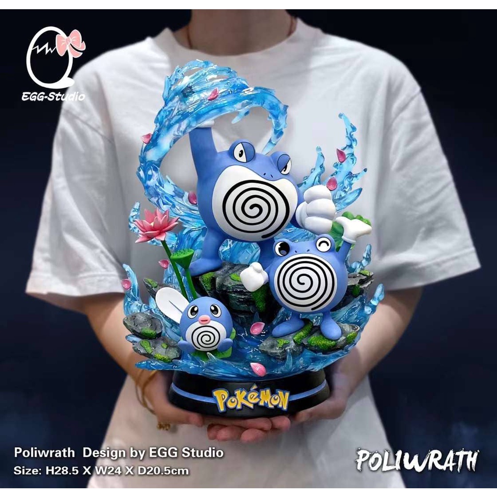 Egg Studio - Pokemon - Poliwhirl Evolution Pokemon GK Resin Anime ...