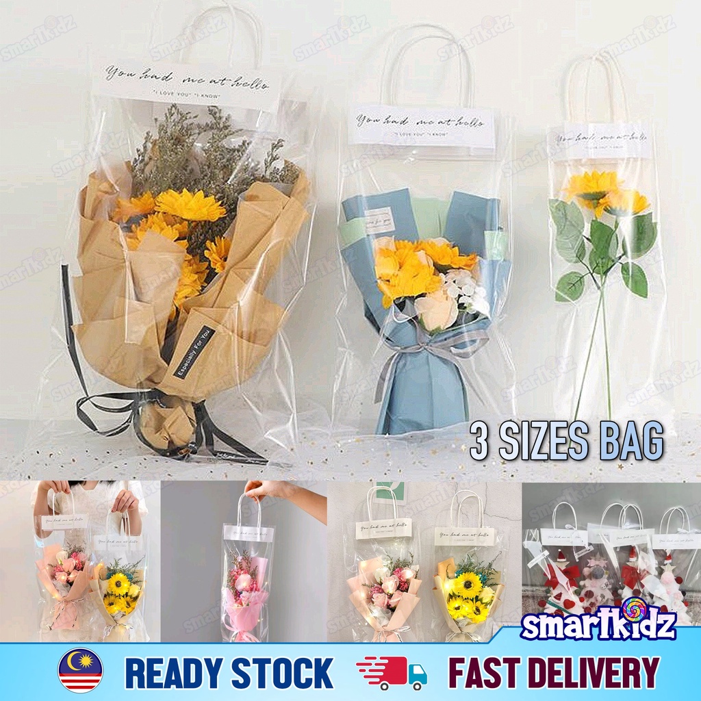 [1pcs] Transparent OPP Bag | Holiday Gift Bags | Flower Bags Bouquet ...