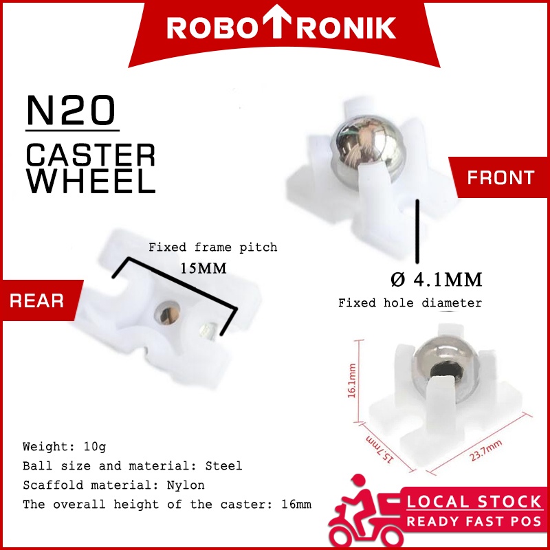 Universal Wheel (Castor / Caster) W420 / N20 Steel Ball Bull's-eye Bull ...