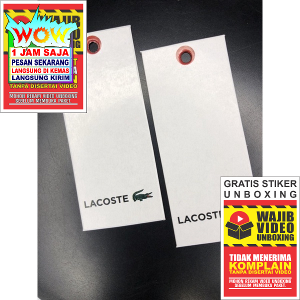 LACOSTE LABEL TAG HANG TAG SUPER PREMIUM CO 1X SEND 600PCS | Shopee ...