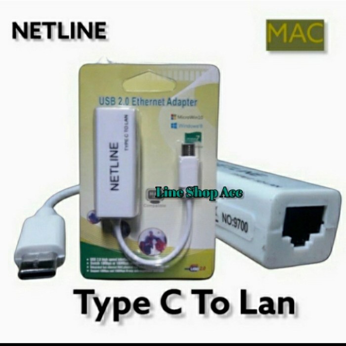 Type C To Lan Ethernet Rj45 NETLINE Type C To Lan Cable | Shopee Malaysia