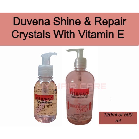 DUVENA Shine & Repair Crystals With Vitamin E 120ml or 500ml | Shopee ...