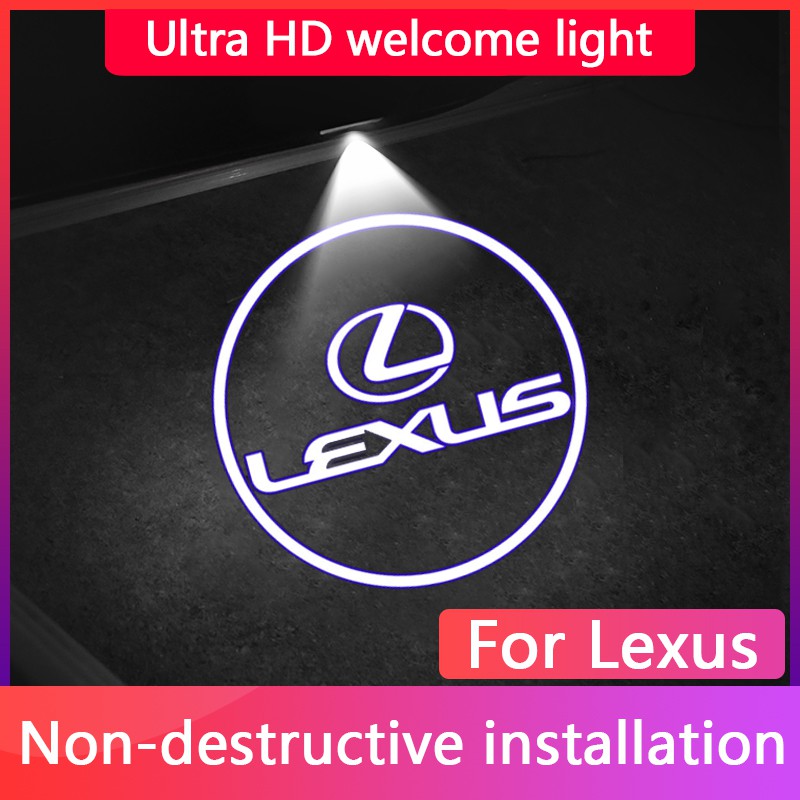2pcs TOYOTA LEXUS Car Door welcome light Laser Projection Ghost Shadow ...
